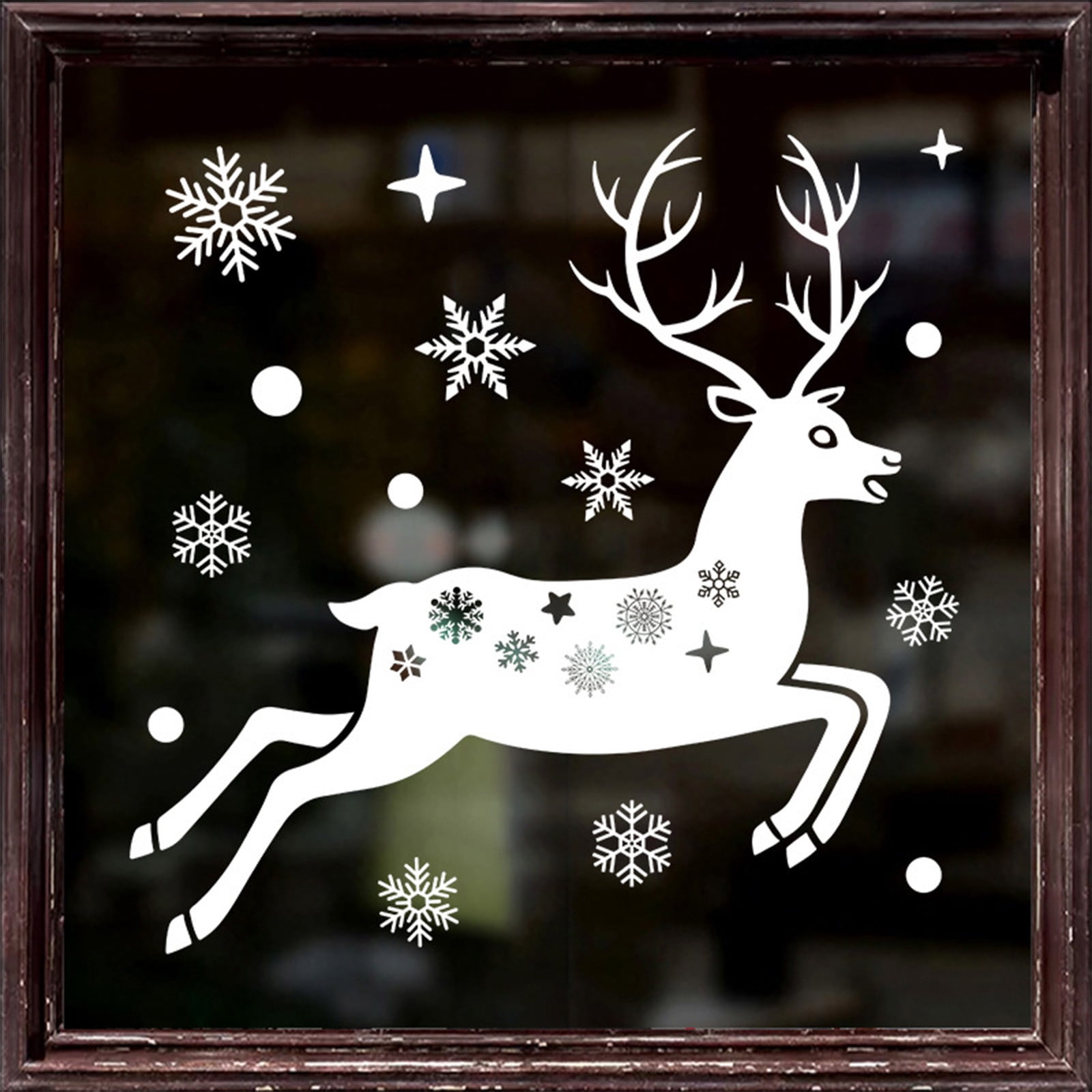 PONPRNGY Christmas Stickers Christmas Decorations Shopping Mall Windows ...