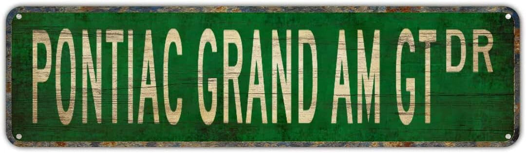 PONTIAC GRAND AM GT DR Vintage Signs Retro Tin Signs Art Plaque ...