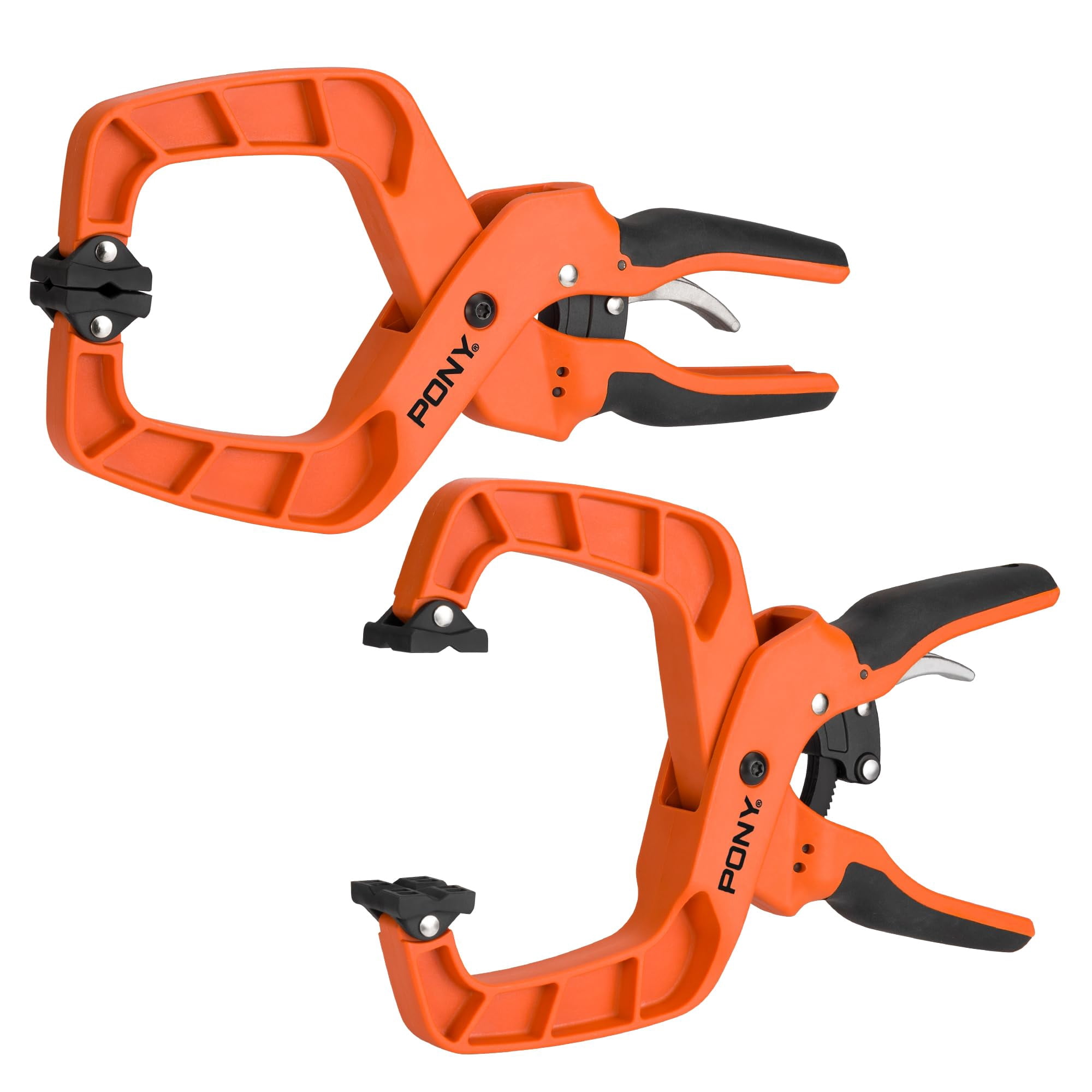 PONY 2-Pack 4-Inch Quick-Release Ratcheting Wood Clamps for Woodworking ...
