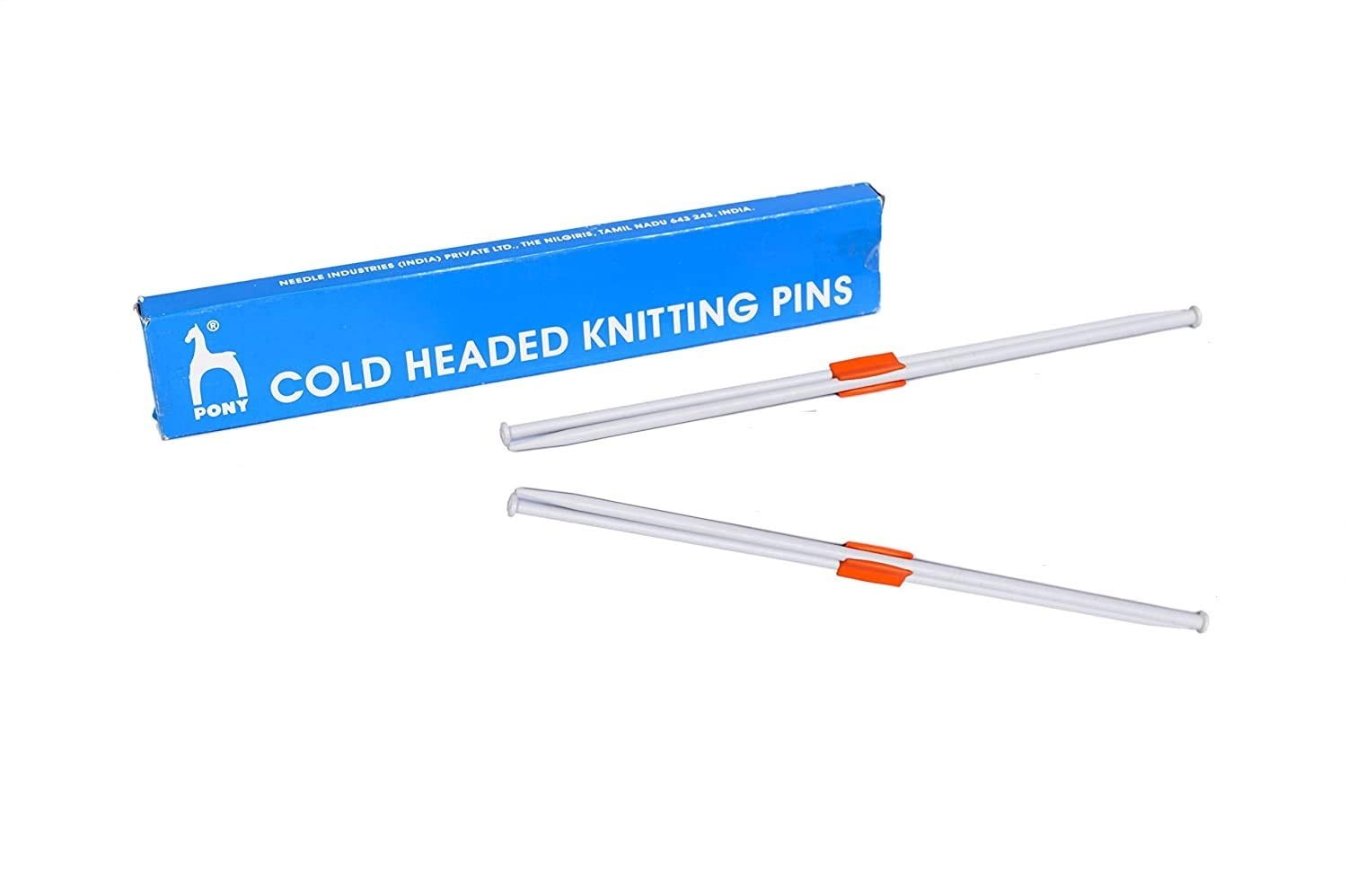 PONY Cold Headed Knitting pinsKnitting Needles Single Point Round Knob ...