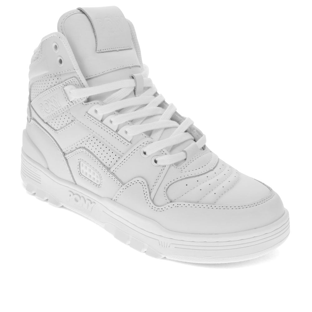 Mens Pony M100 Shoe Size: 10 White Mono Basketball - Walmart.com