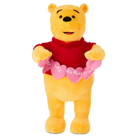 Valentine Plush Decor Winnie the Pooh Holding Hearts Disney 12.20 in x ...