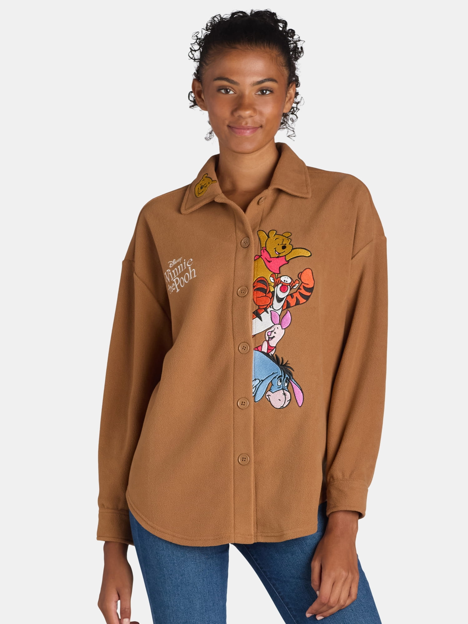Disney Winnie the Pooh Women's Shacket, Sizes XXS-XXL - Walmart.com