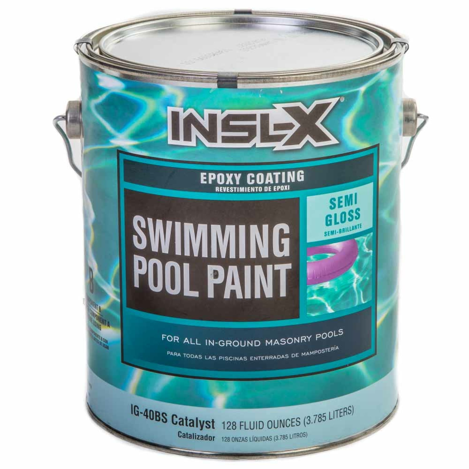 Insl-X Indoor/Outdoor Semi-Gloss Ocean Blue Epoxy Swimming Pool Paint 2 ...