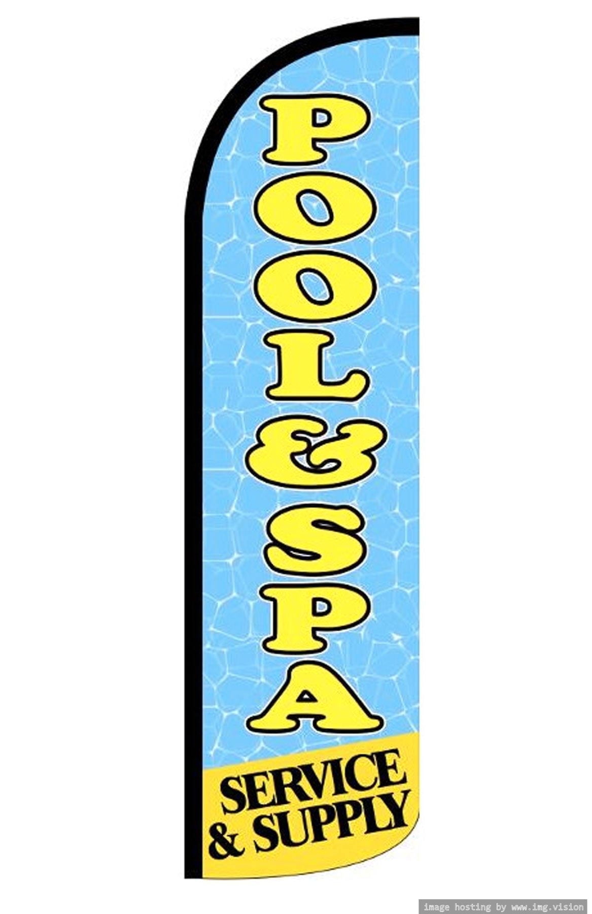 POOL & SPA SERVICE Windless Flag (Hardware Not Included) |Advertisement ...
