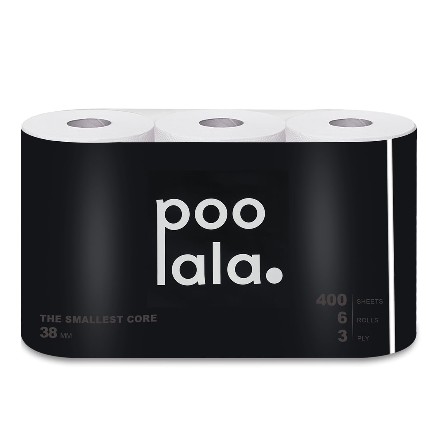 POOLALA 100% Organic Bamboo Toilet HYZ01 Paper Rolls - 6 Pack, 3 Ply ...