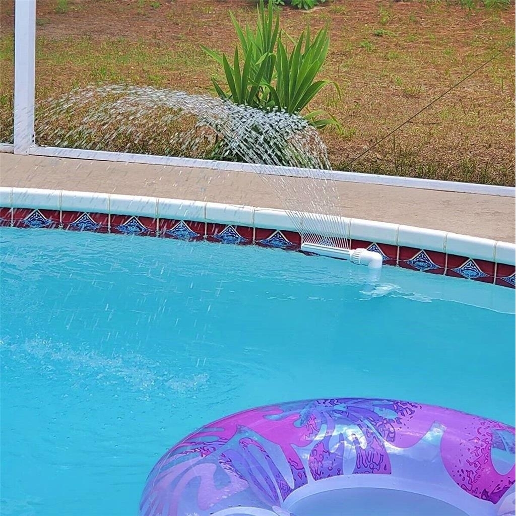 POOLMASTER Pool and Spa Waterfall Fountain + Floatie + Storage Bag ...