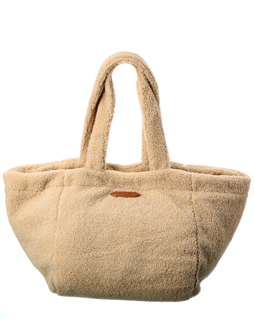 POOLSIDE The Slouchy Teddy Tote & Clutch, Brown - Walmart.com