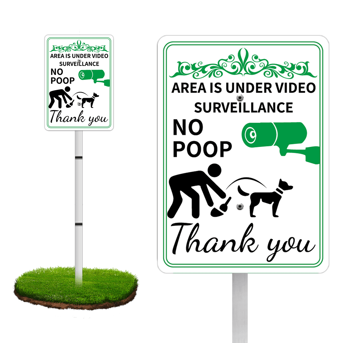 NO POOP Sign for Yard, Pick Up After Your Dog Signs,Yard Signs With ...