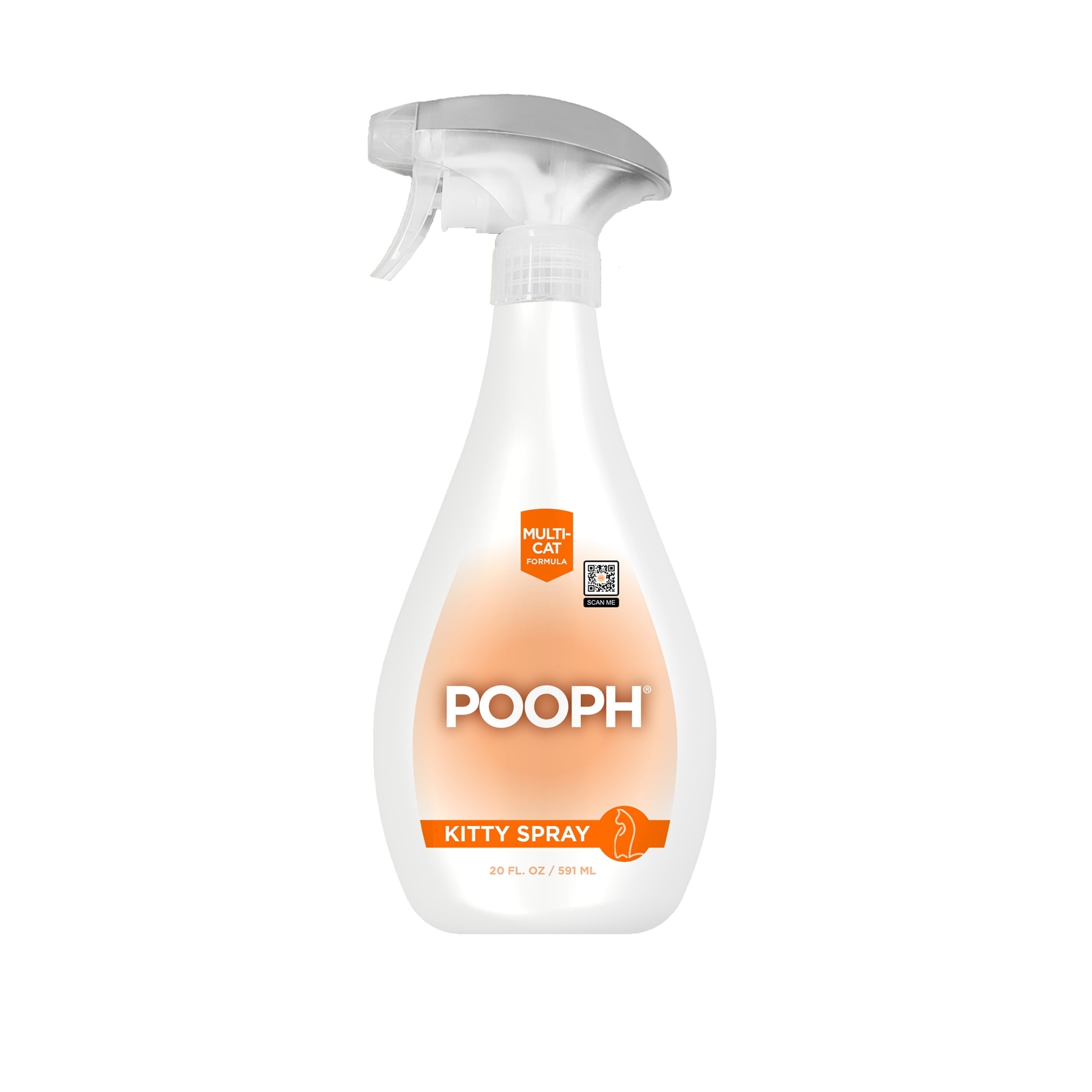 Pooph Kitty Odor Eliminator Spray, 20 oz, Fragrance Free, No Harsh ...