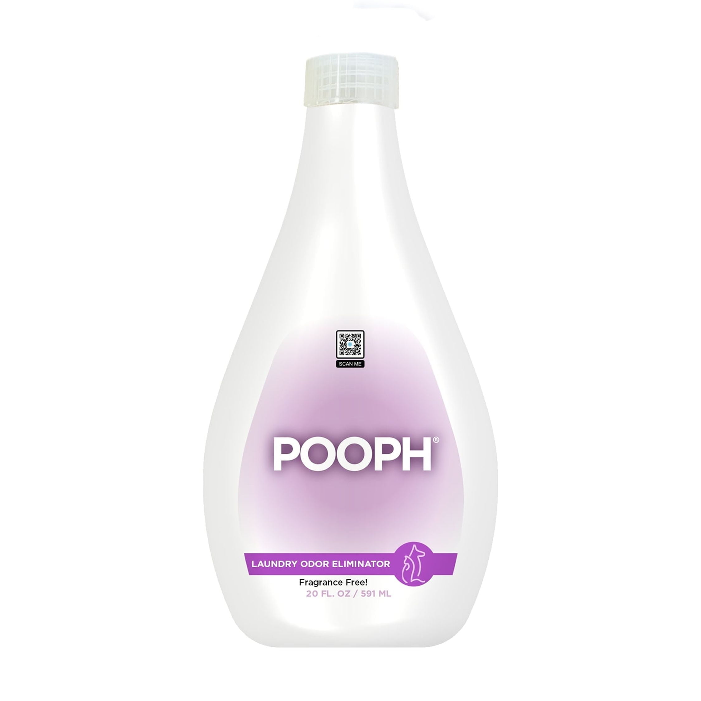Pooph Laundry Odor Eliminator, 20 oz Bottle (10 Loads), Fragrance Free ...