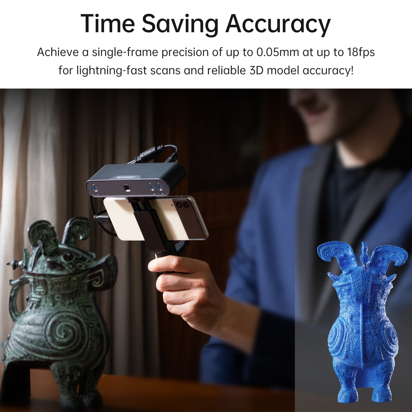 POP 3 3D Scanner: Fast Scanning Speeds, High Fidelity Color Scans, Wide ...
