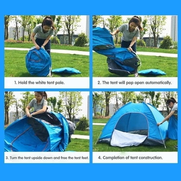 HONGGE 2 Person Instant Pop-up Tent Waterproof Family Camping Tent, 2 ...