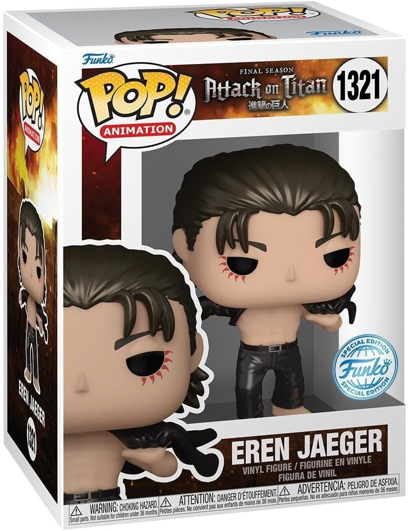 POP! Animation: Attack on Titan - Eren Jaeger - Metallic - Collectable ...