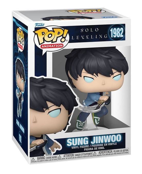 Funko POP Animation: SLVL- Sung Jinwoo w/CH Vinyl Figures, with ...