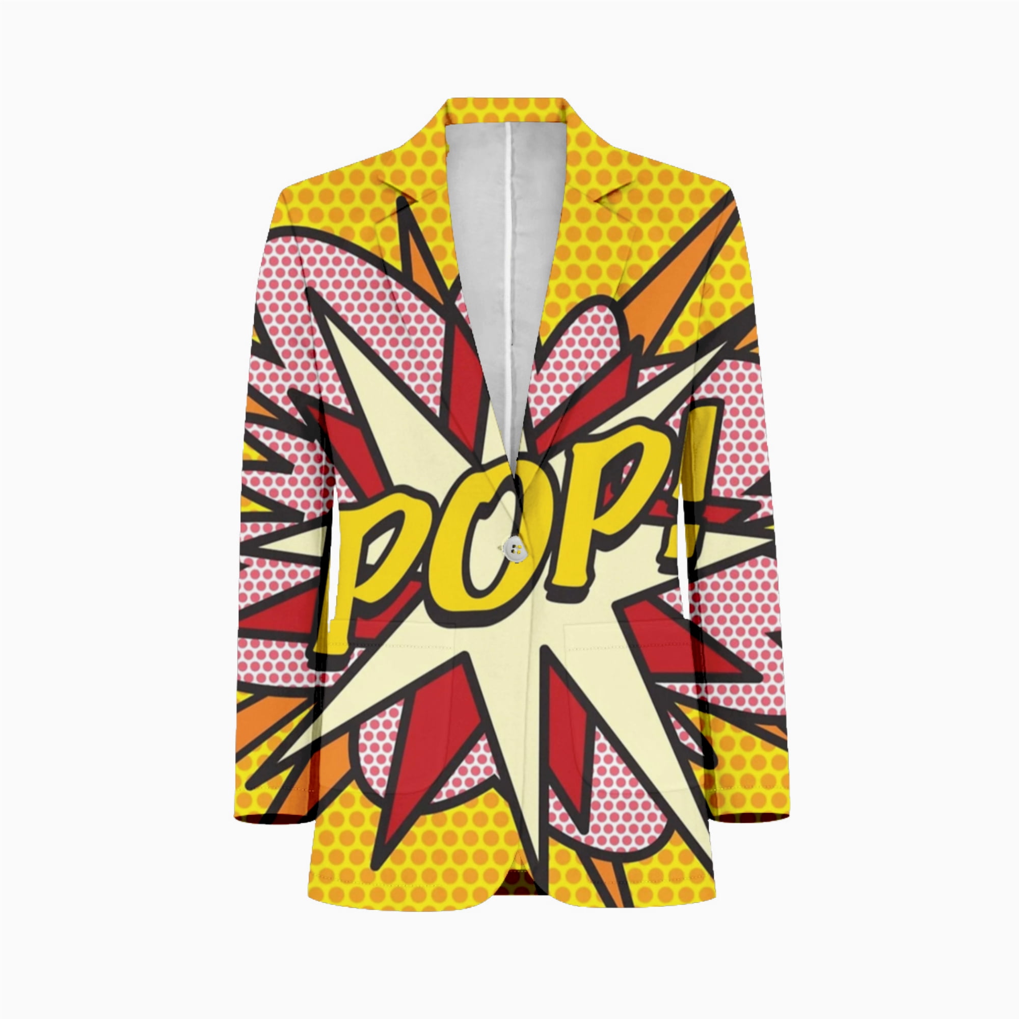 POP Comic Book Pop Art Cool Retro Trendy Mens Suits Shawl Collar Slim ...