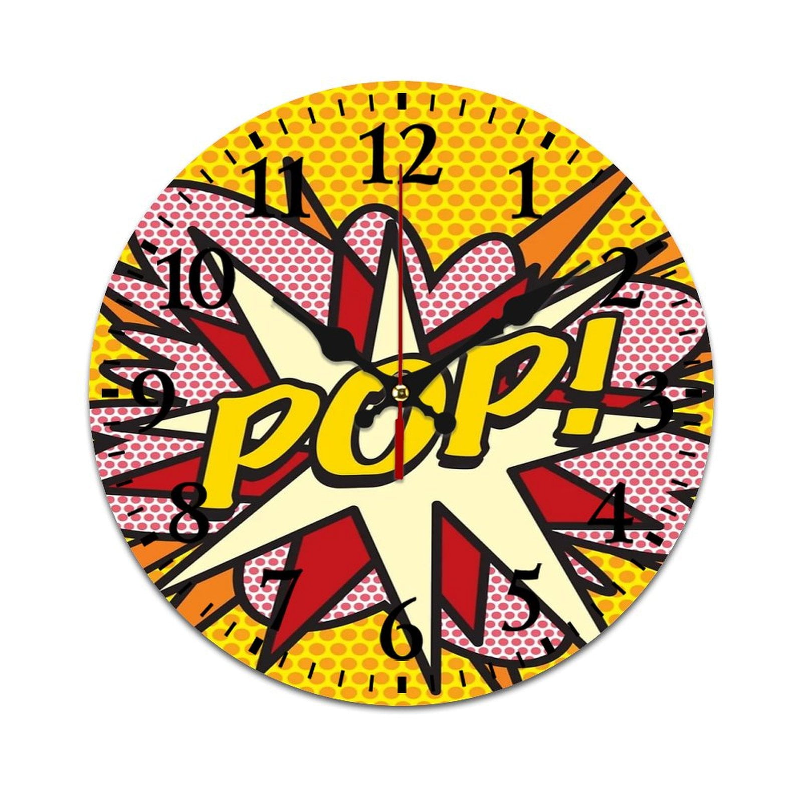 POP Comic Book Pop Art Cool Retro Trendy Wall Clock Modern Design ...
