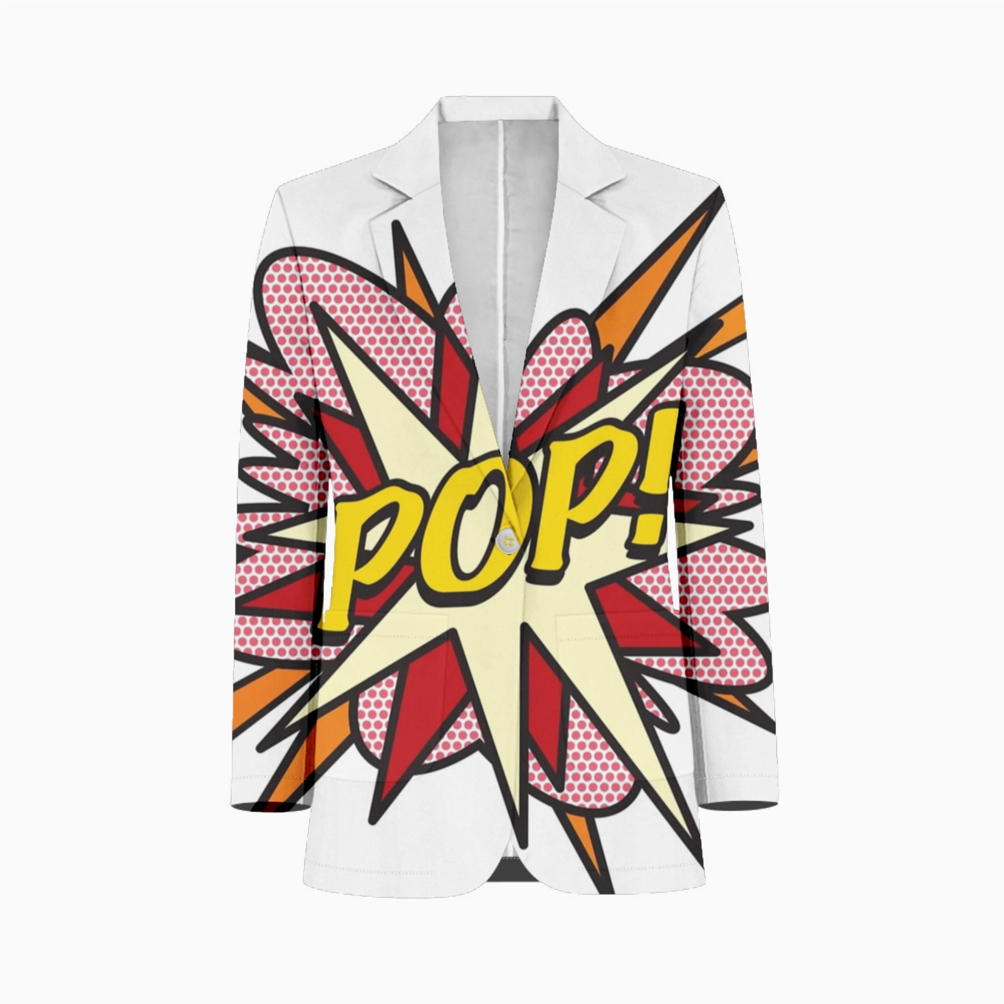 POP Comic Book Pop Art Flash Cool Graphic Men's Suit Blazer Casual ...