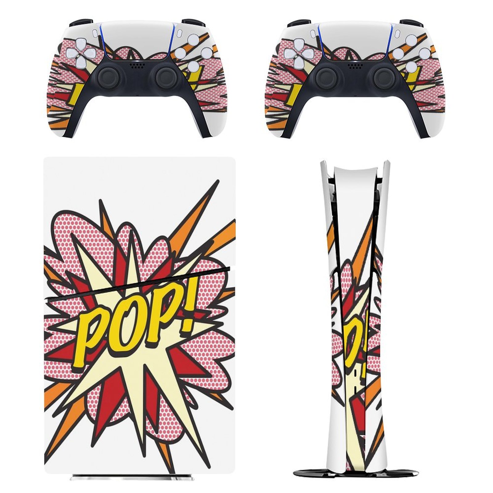 POP Comic Book Pop Art Flash Cool Graphic PS5/PS5 Pro/PS5 Slim Digital ...