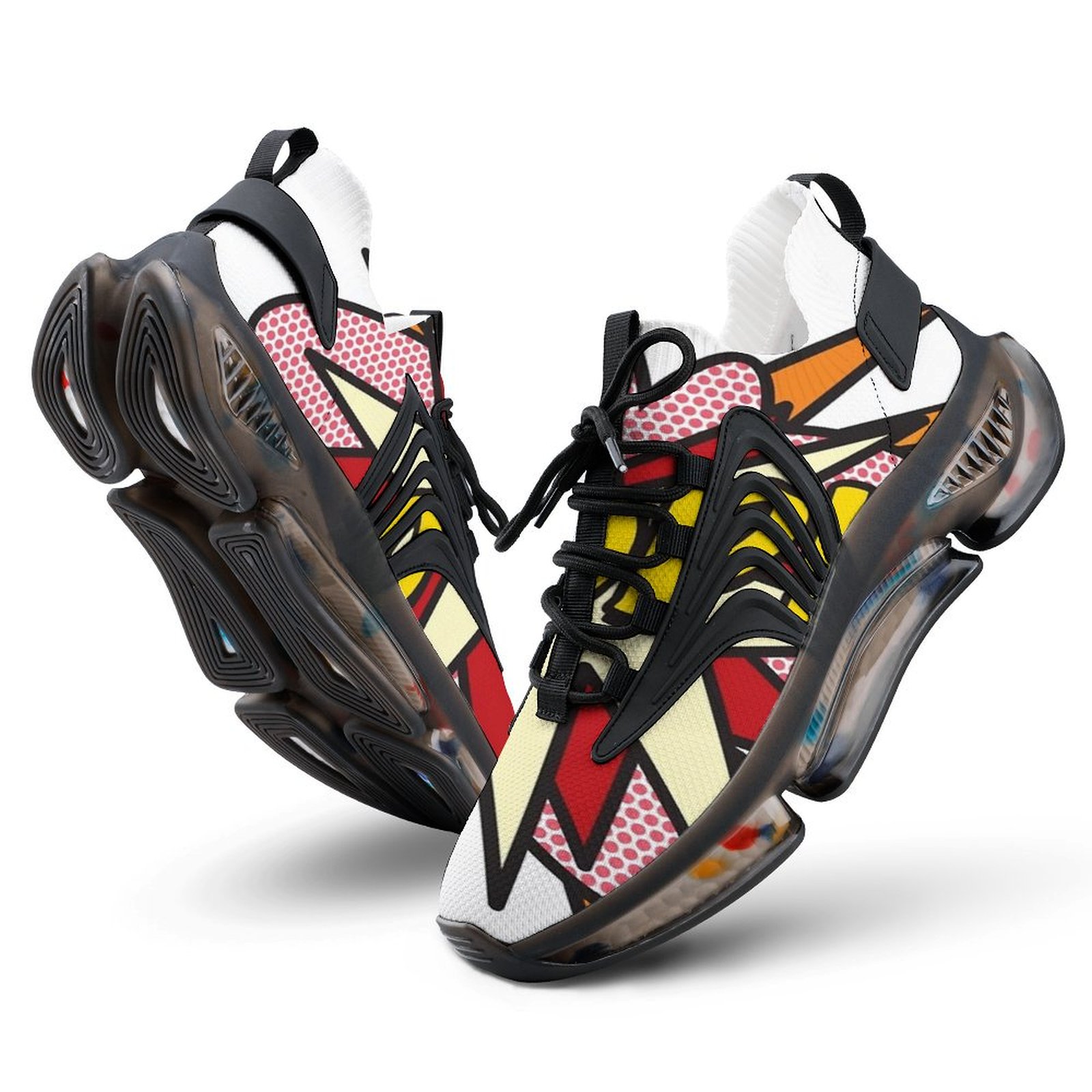 POP Comic Book Pop Art Flash Cool Graphic Walking Shoes for Men Woman ...