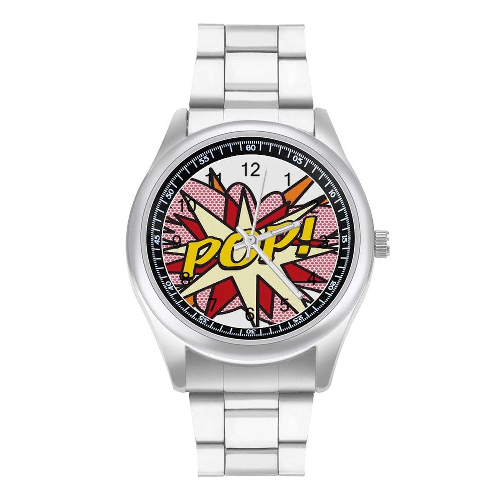 POP Comic Book Pop Art Flash Cool Graphic Wrist Watches for Men Metal ...