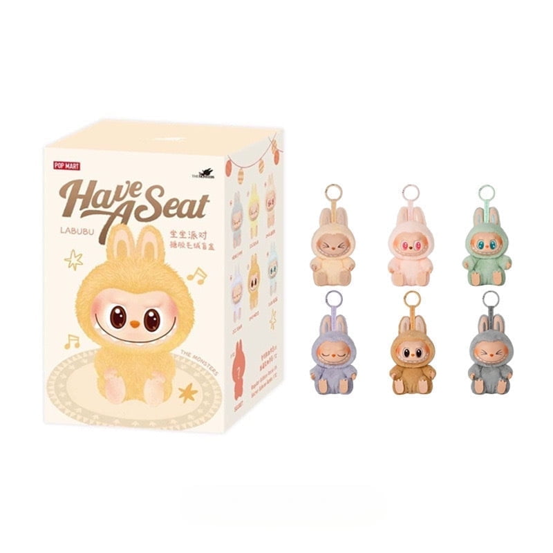 POP MA-RT LA-BUBU BLIND BOXES, LA-BUBU PLUSH KEYCHAIN,The Monsters Have a Seat VINYL FACE SEALED ...