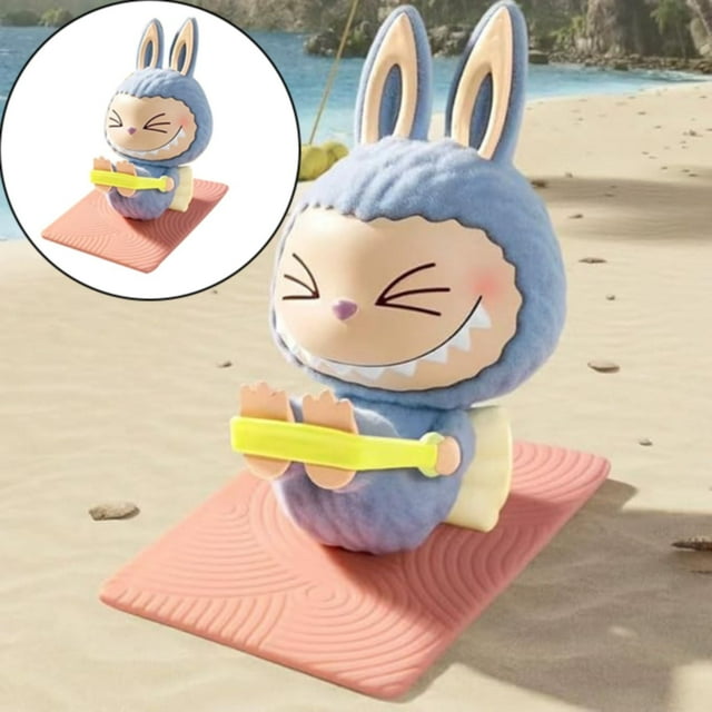 Pop Mart Labubu Lazy Yoga Figures The Monsters Exciting Macaron Design