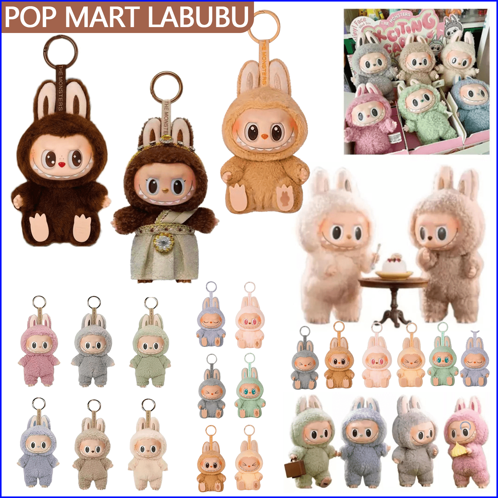 POP MART LABUBU The Monsters Exciting Macaron Plush Plush Doll Toy ...