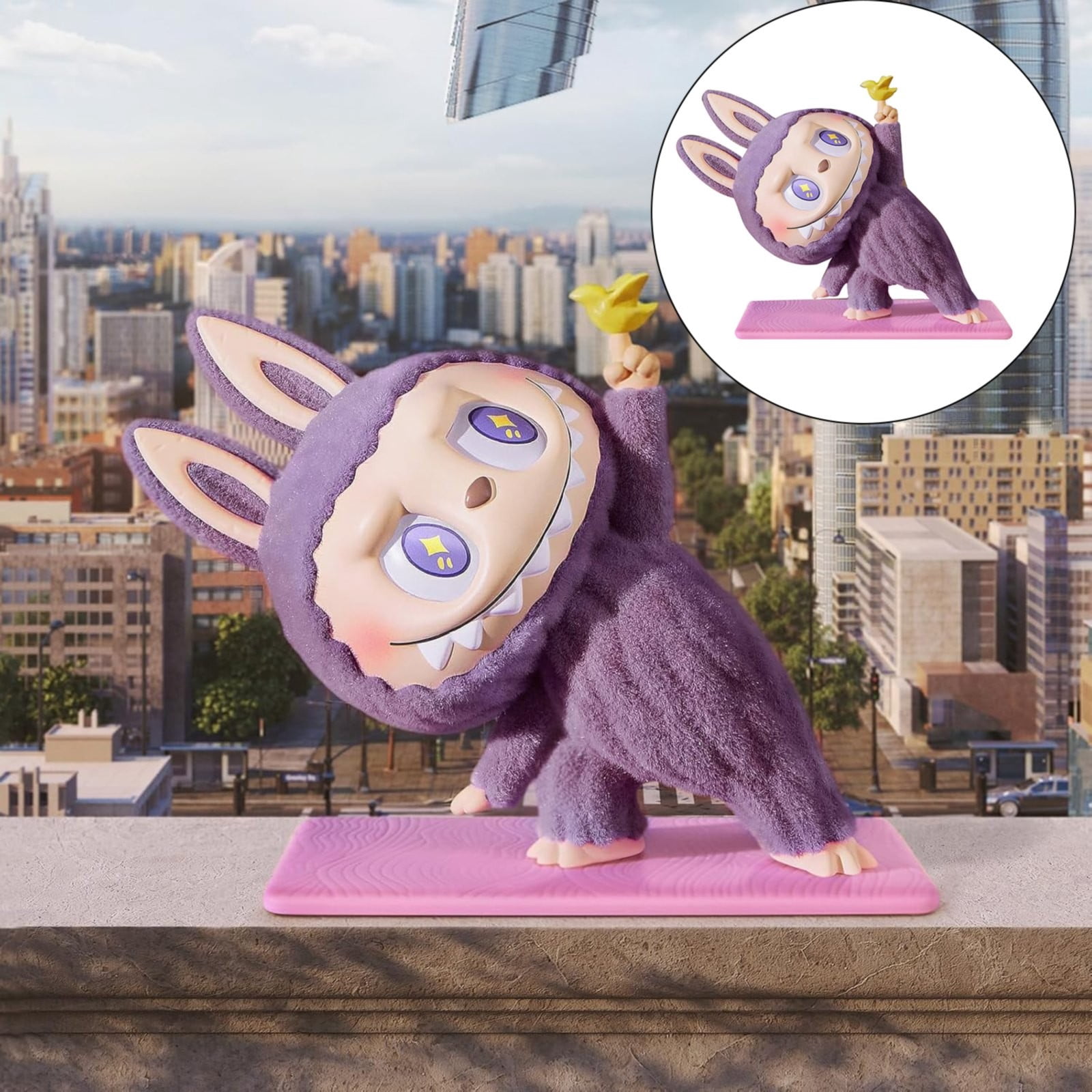 POP MART LABUBU Plush Series Lazy Yoga Figures – Random Design ...