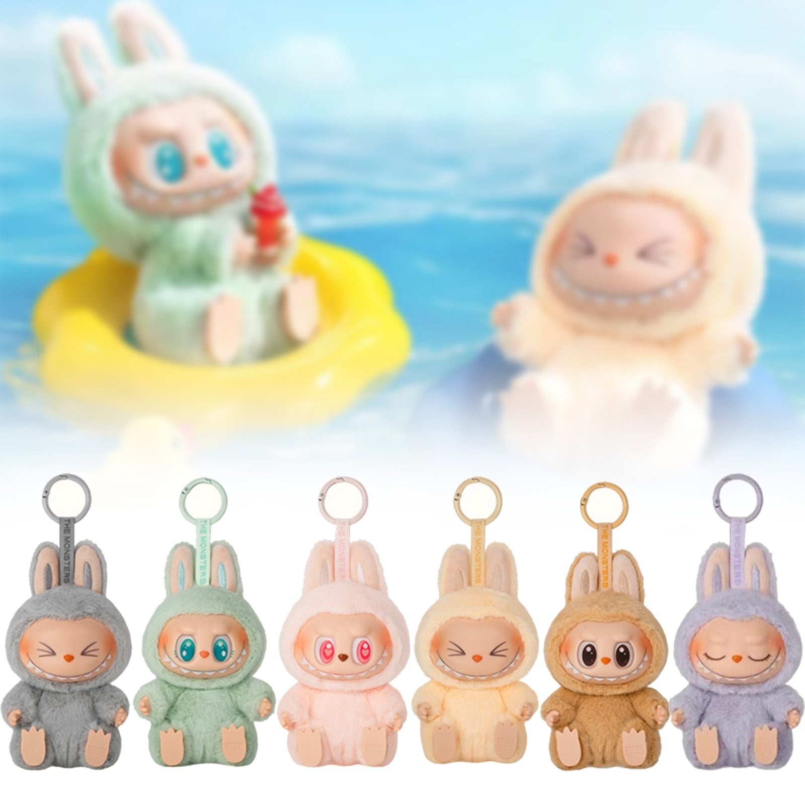 Pop Mart Labubu Macaron Plush Keychain Limited Edition Monster Collectible For All Ages