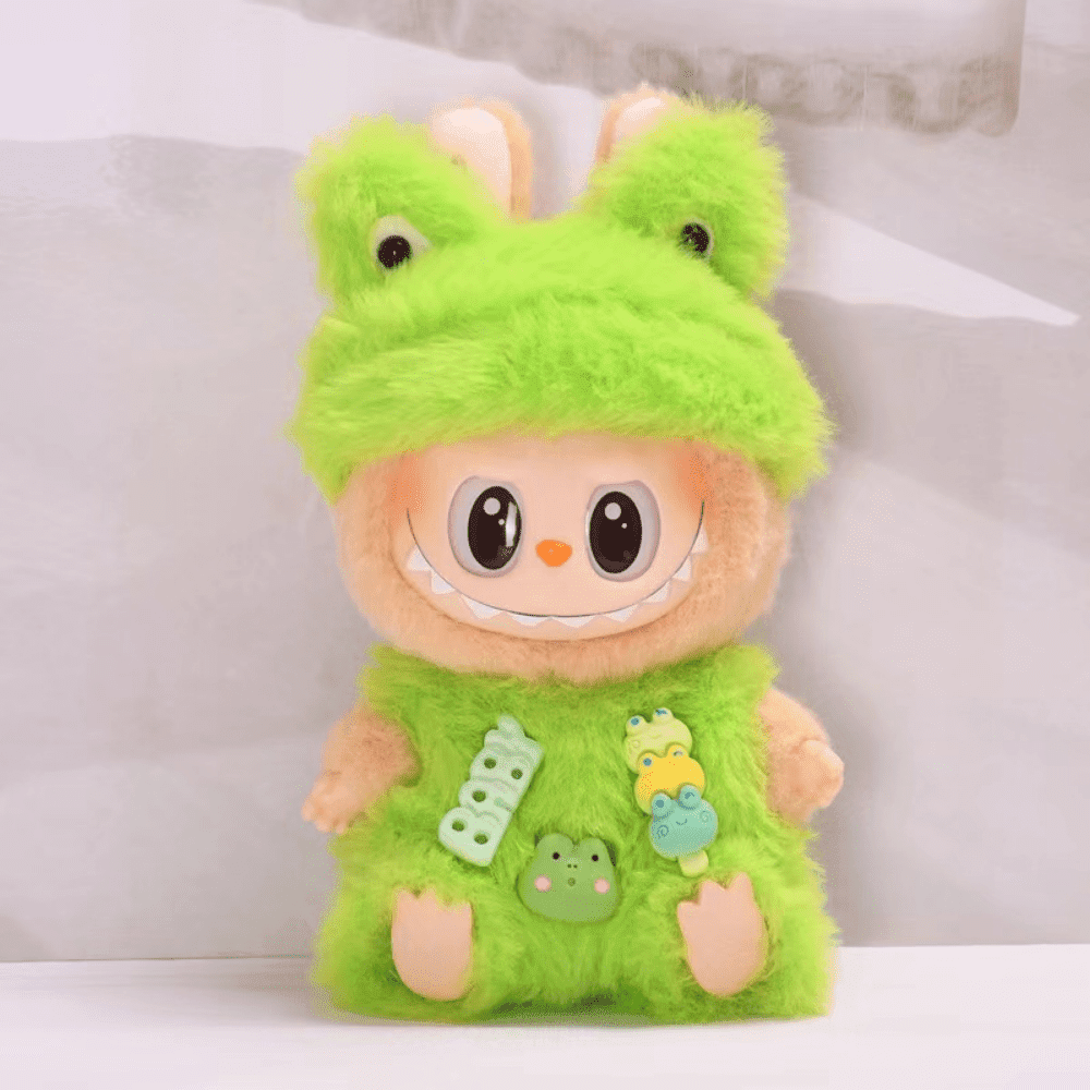 POP MART Labubu Monster Sitting Party Macaron Doll Furry Set (No Toys ...
