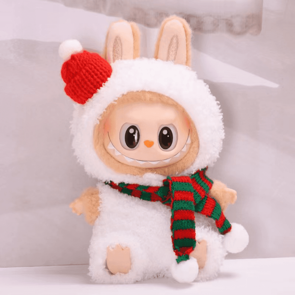 POP MART Labubu Monster Sitting Party Macaron Doll Furry Set (No Toys ...