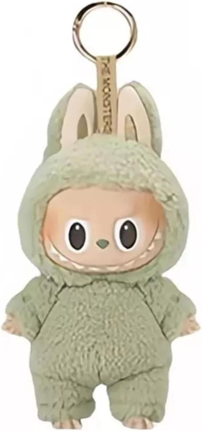 POP MART Labubu Plush Keychain, Macaron Plush Doll Monster Keychain ...