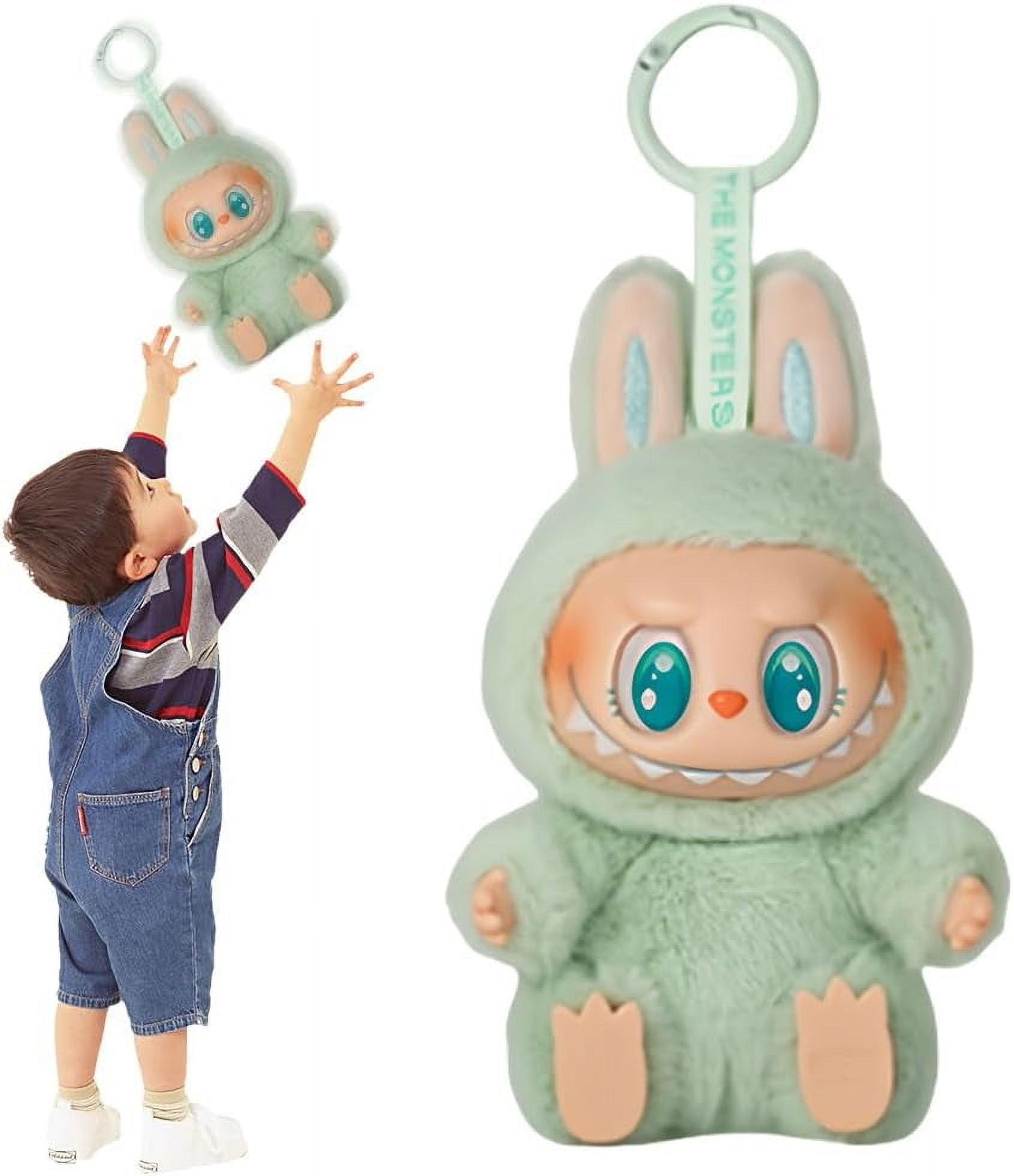 POP MART Labubu Plush Keychain, The Monsters Labubu Plush Figure Doll ...