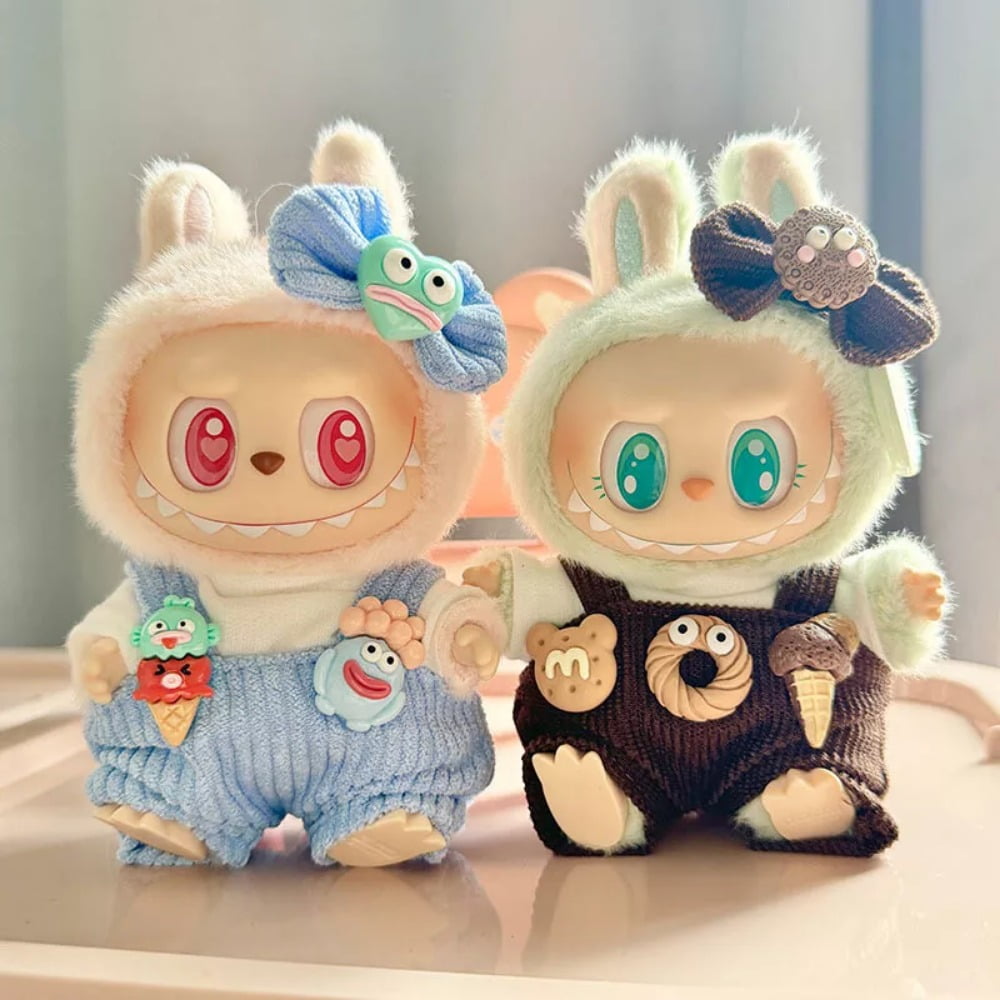 POP MART The Monsters Labubu Plush Doll Ice Cream Big Mouth Fish ...