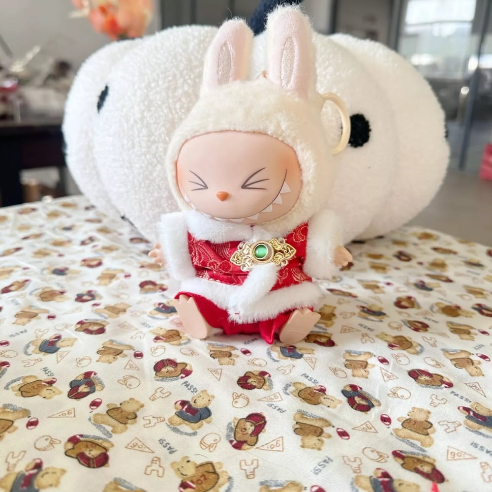 POP MART The Monsters Labubu Plush Doll Spring Festival Style Set No ...