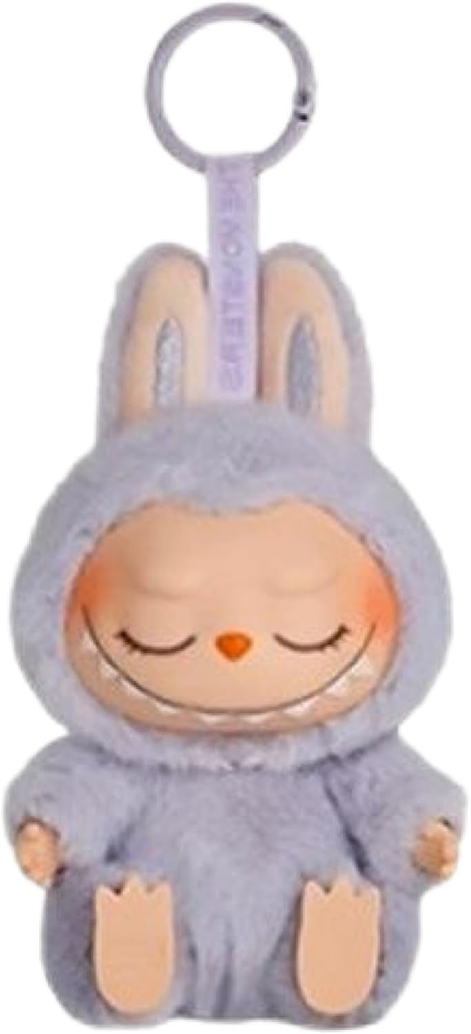 POP Mart Labubu Charming Keychain, Plush Doll Pendant Hanging Keyring ...