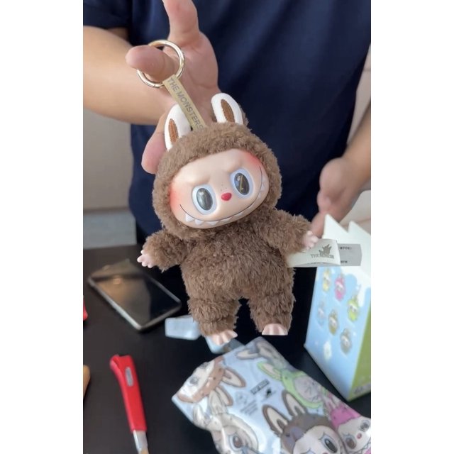 POP Mart Labubu Monster POP MART LABUBU macaroon plush doll-hidden ...