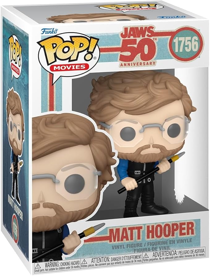 Funko POP Movies: Jaws S3 Matt Hooper Vinyl Figures Collectables ...