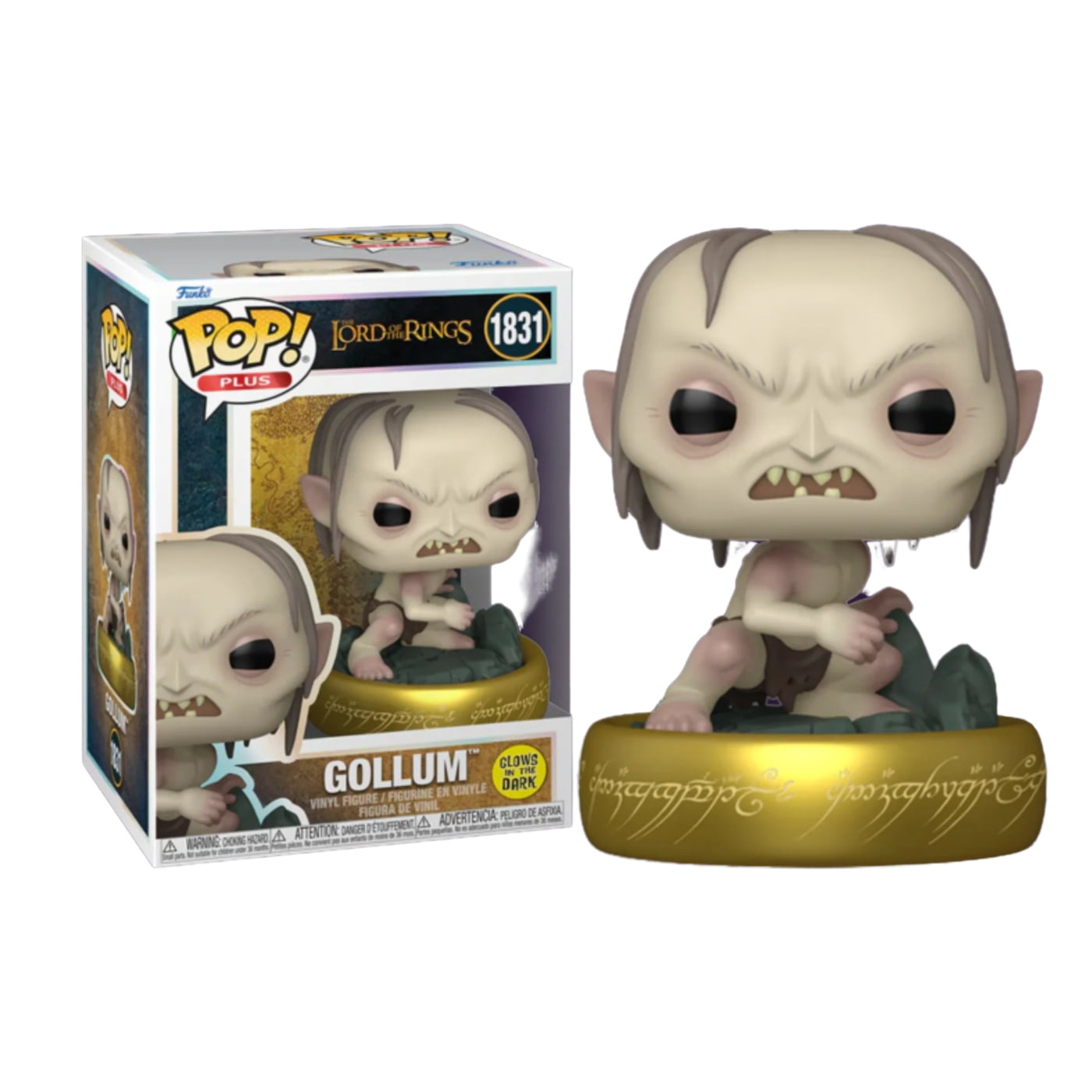Funko Pop Plus: Lord Of The Rings – Gollum on One Ring - 1831 - Walmart.com