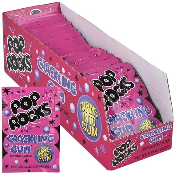 POP ROCKS Bubblegum, 0.37 oz, 24 Count - Walmart.com