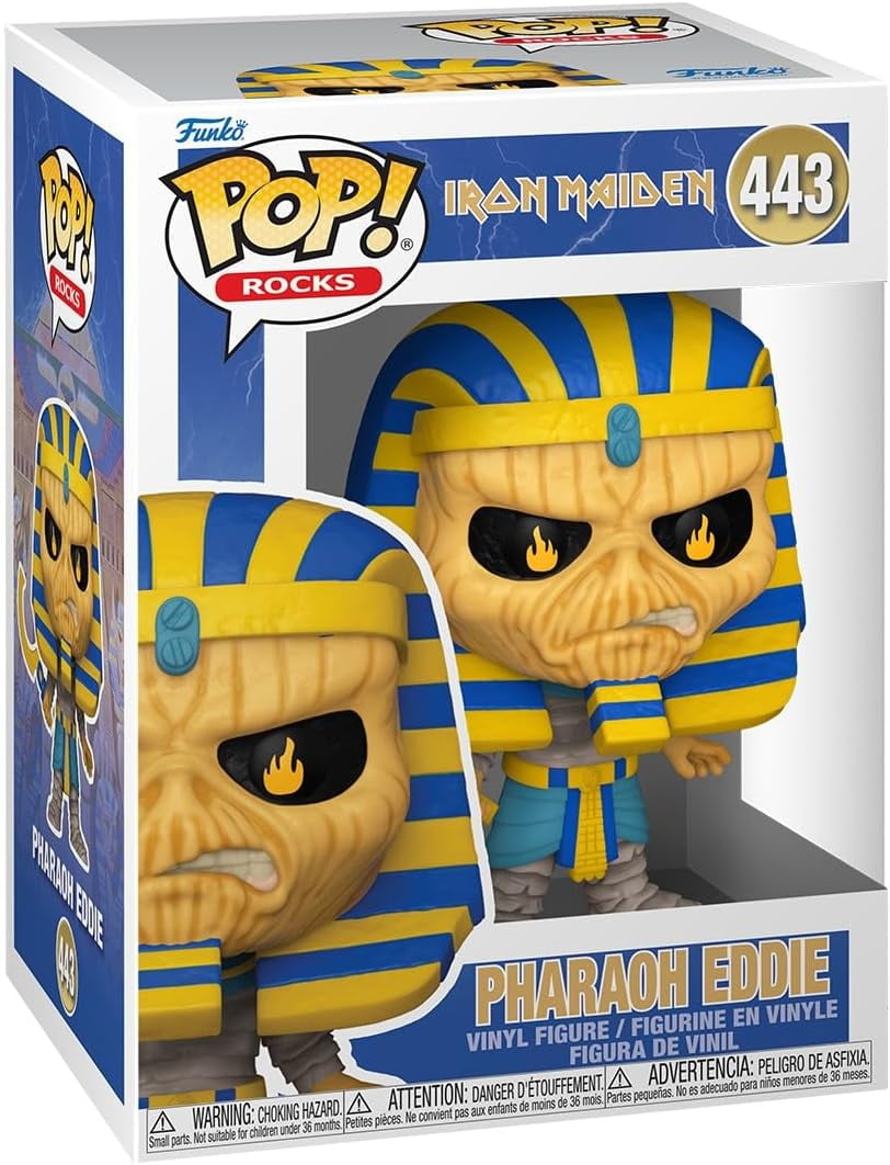 POP Rocks: Iron Maiden - Pharaoh Eddie - Pharoah - Collectable Vinyl ...