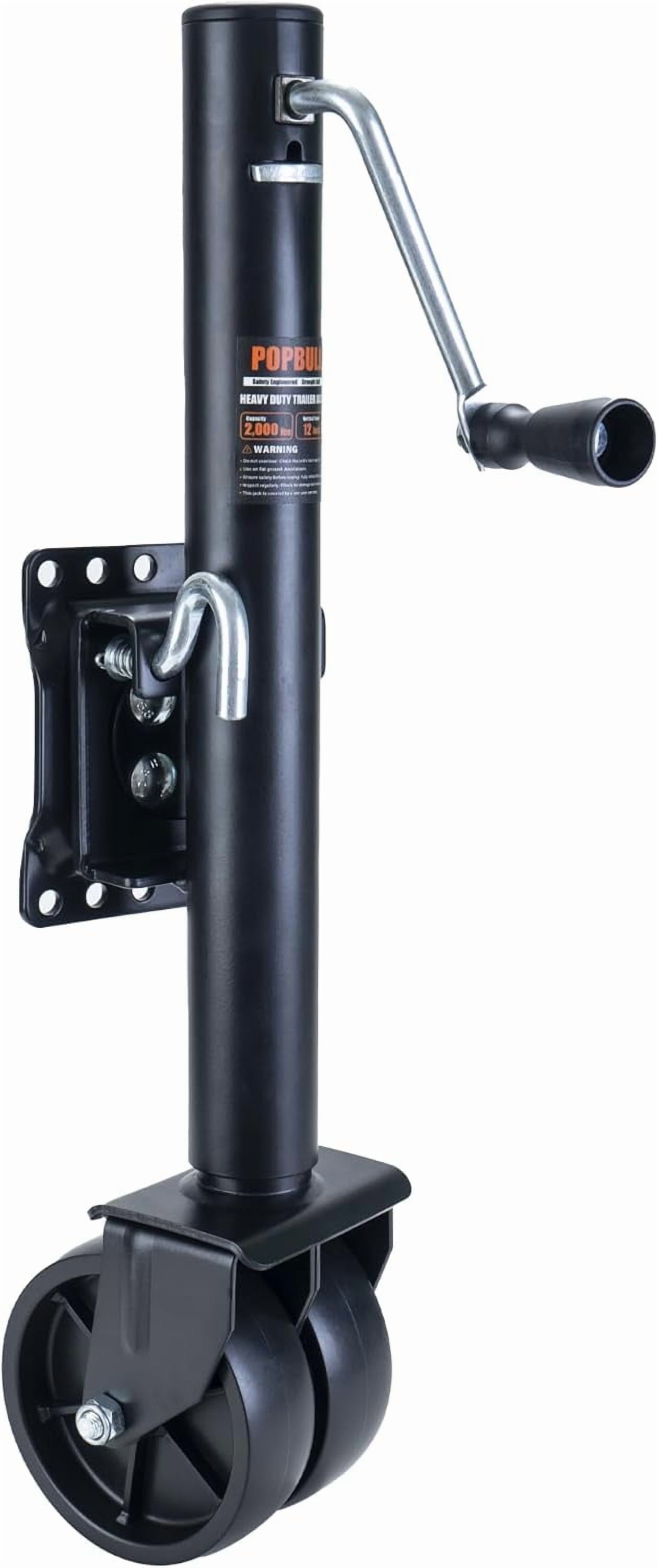 POPBULL 2000 lbs Boat Trailer Jack with 6" Dual Wheels – 12" Lift ...