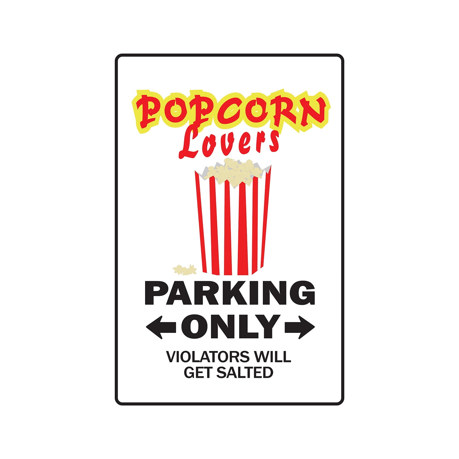 POPCORN LOVERS Sign movie night film theatre pop corn hot buttered ...