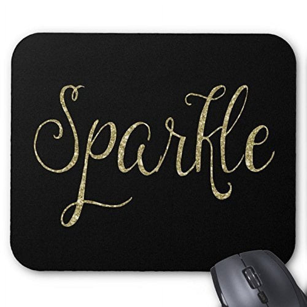POPCreation Gold Faux Glitter Sparkle Mouse pads Gaming Mouse Pad 9 ...