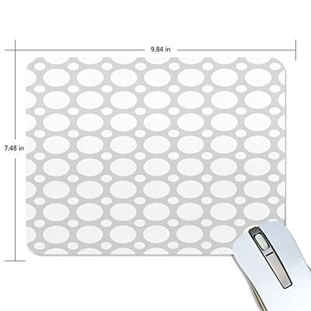 POPCreation Grey Circle Mouse pads Gaming Mouse Pad 9.84x7.87 inches ...