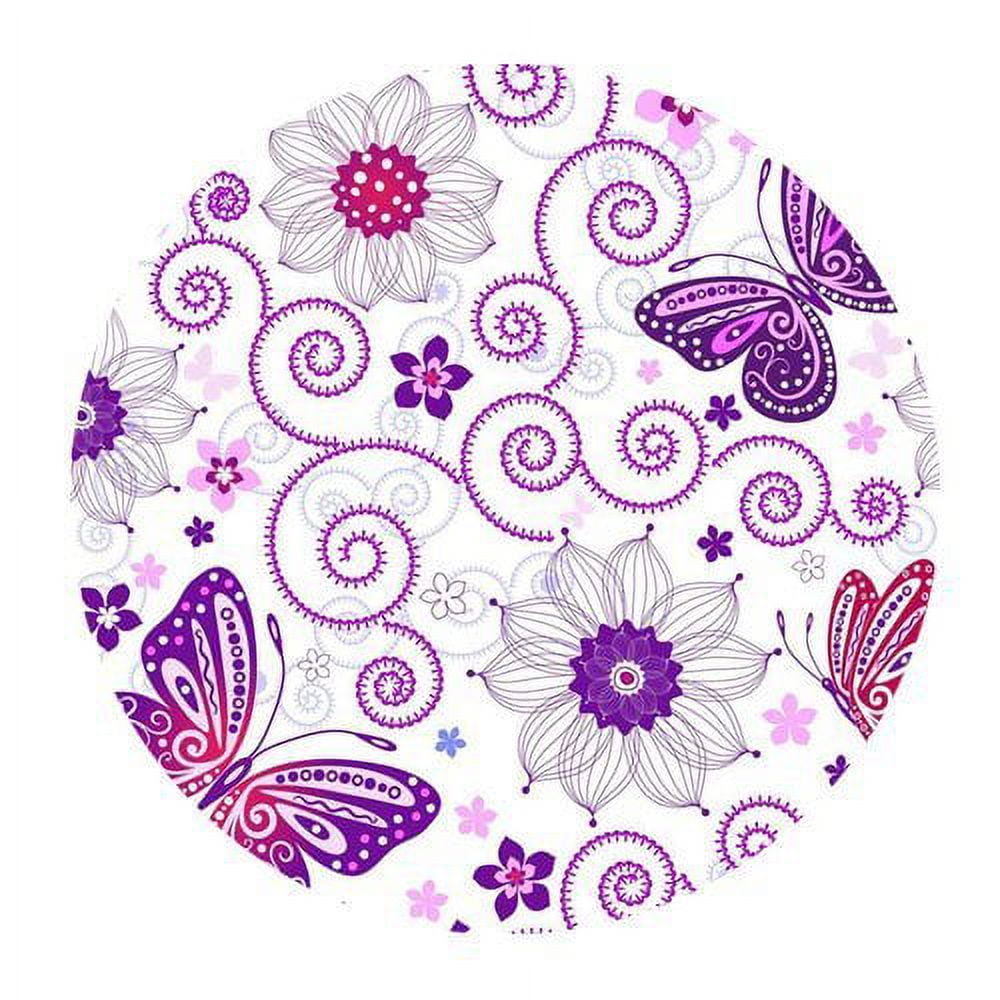 POPCreation Pencil Sketch Illustration Butterfly Round Mouse pads ...