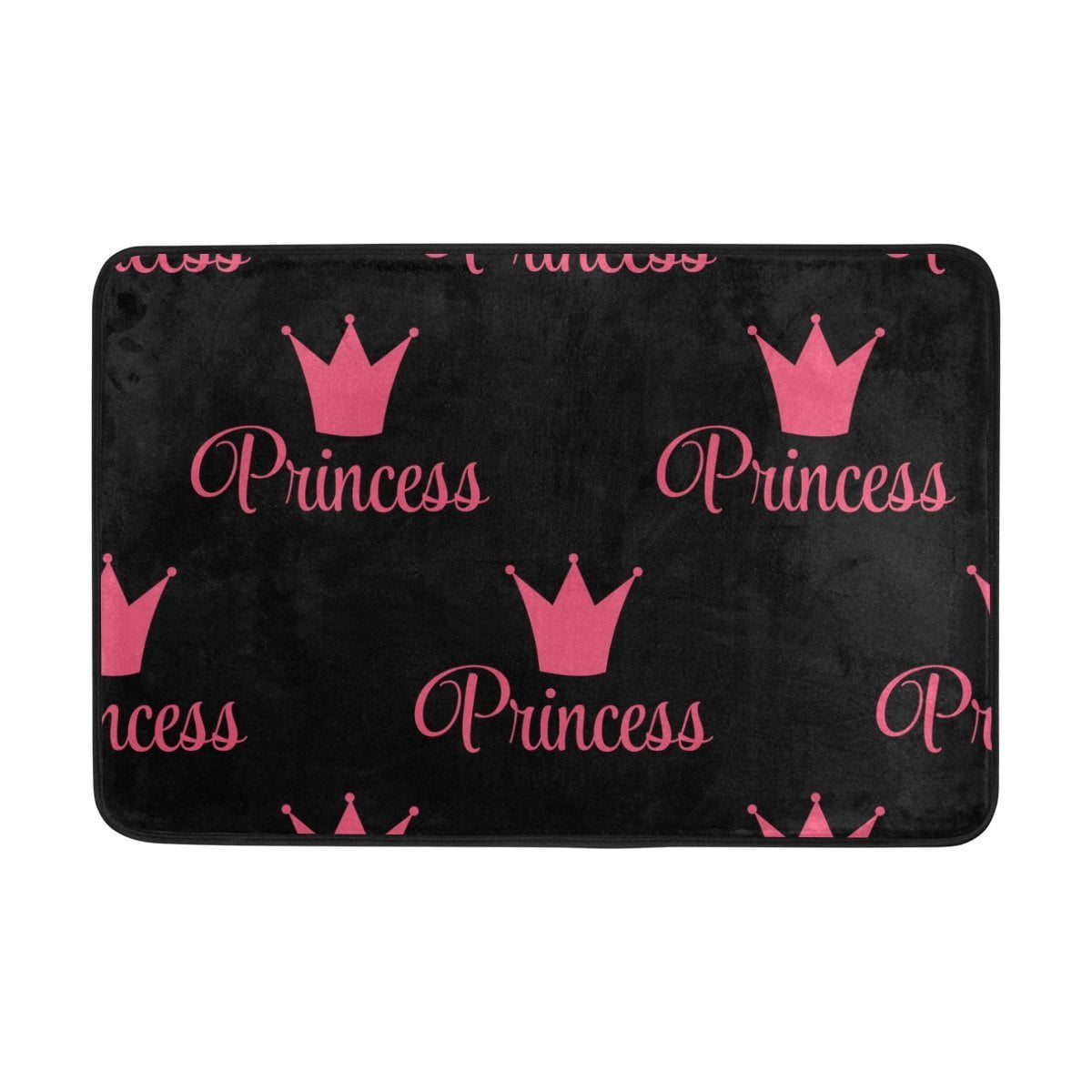 POPCreation Princess Crown Doormats for Entrance Way Outdoors 23.6 x 15 ...