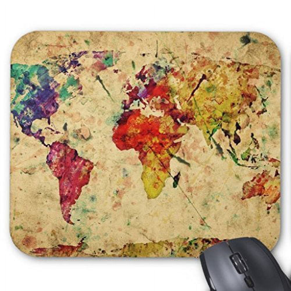 POPCreation Vintage world map Mouse pads Gaming Mouse Pad 9.84x7.87 ...
