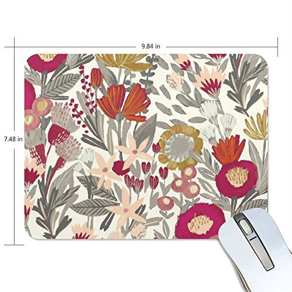 POPCreation Watercolor Flower Mouse pads Gaming Mouse Pad 9.84x7.87 ...